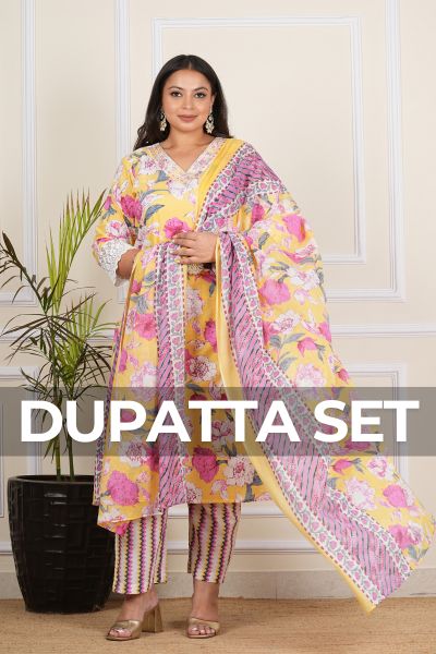 DUPATTA SET - Adiricha Plus Size Wholesale